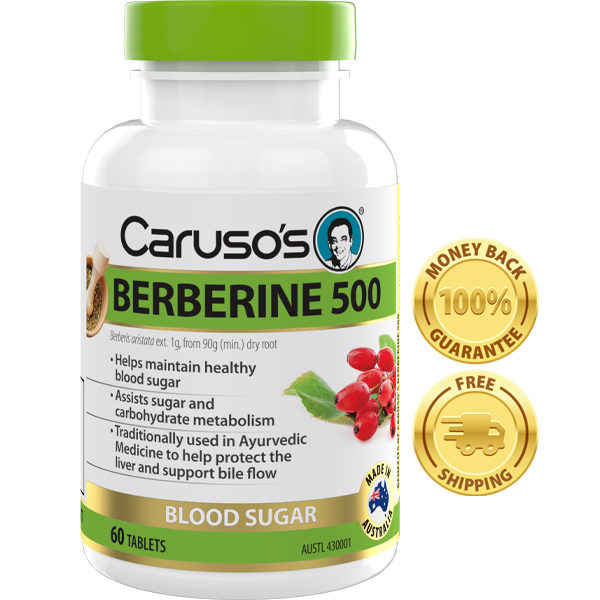 Berberine Tablets, A Blood Sugar Support Supplement – Caruso's Natural ...
