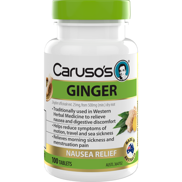 Ginger Extract Tablets For Nausea Relief – Caruso's Natural Health