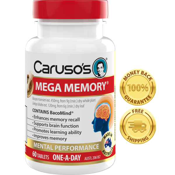 Mega Memory Herbal Supplement Australia | – Caruso's Natural Health