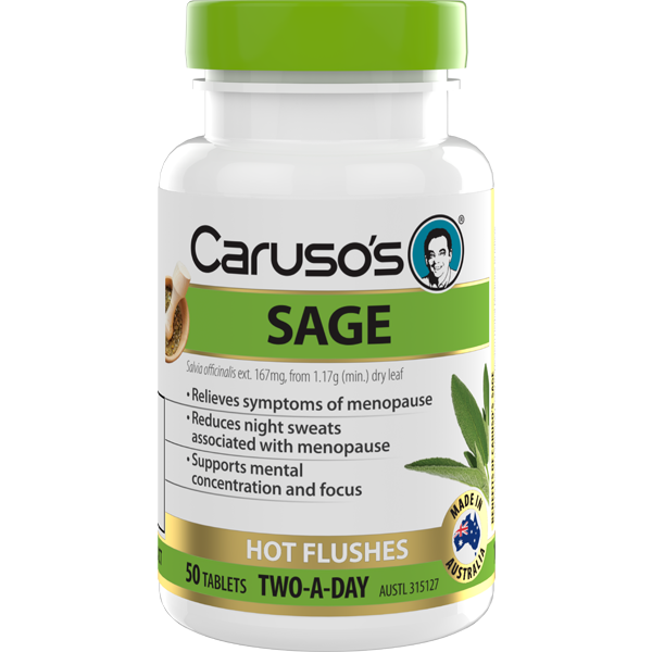Sage Tablets For Menopause Relief – Caruso's Natural Health