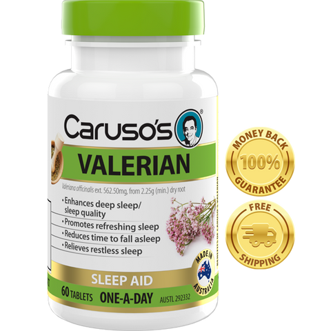 Valerian Herbal Sleeping Tablets – Caruso's Natural Health